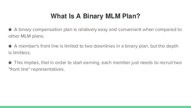 Binary MLM Plan & Its Working | PPTX
