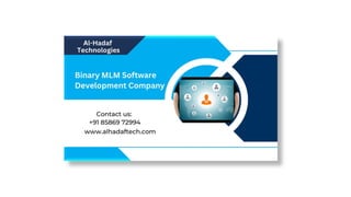 Binary MLM Software | MLM Software Development Company in Delhi | PDF