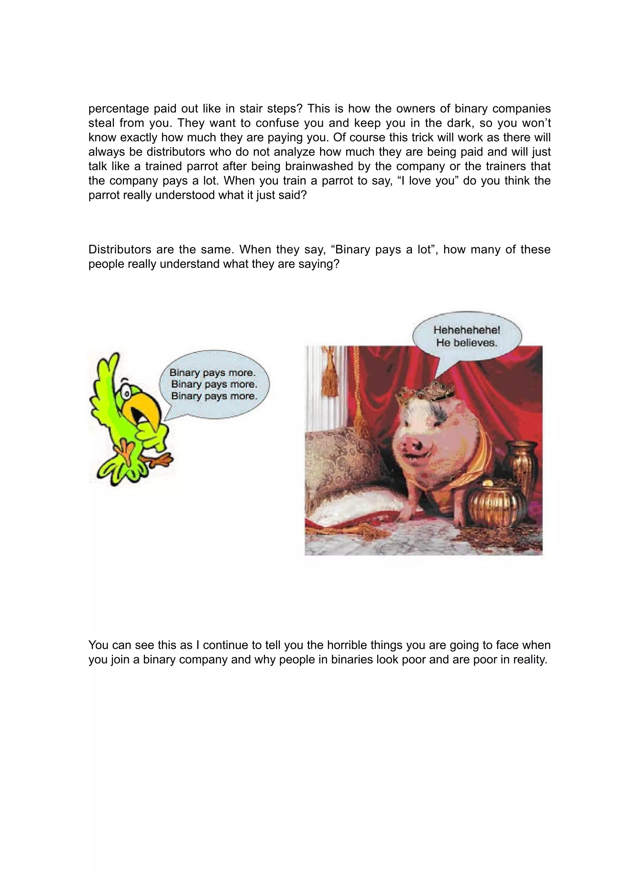 Binary markrting plans | PDF