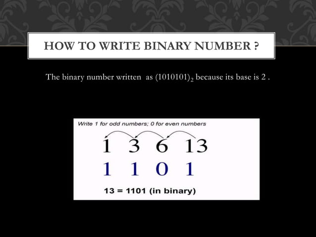 Binary number ppt | PPT