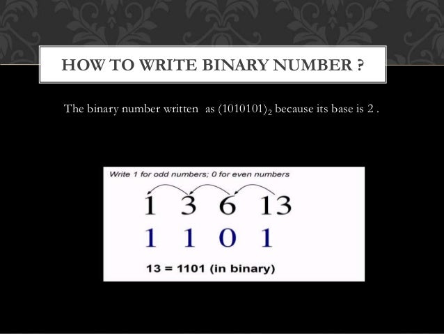 Binary number ppt