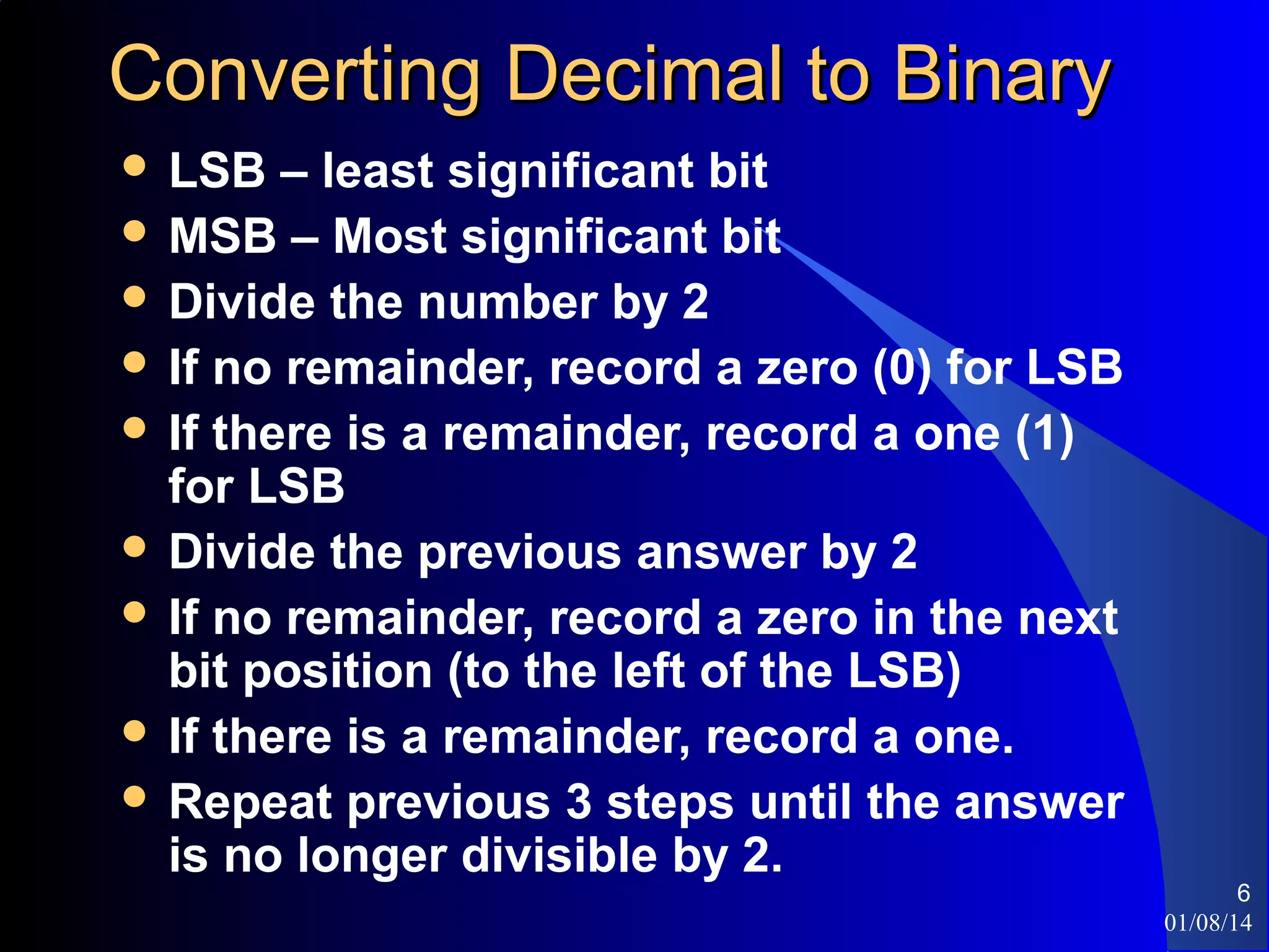 Binary numbers | PPT
