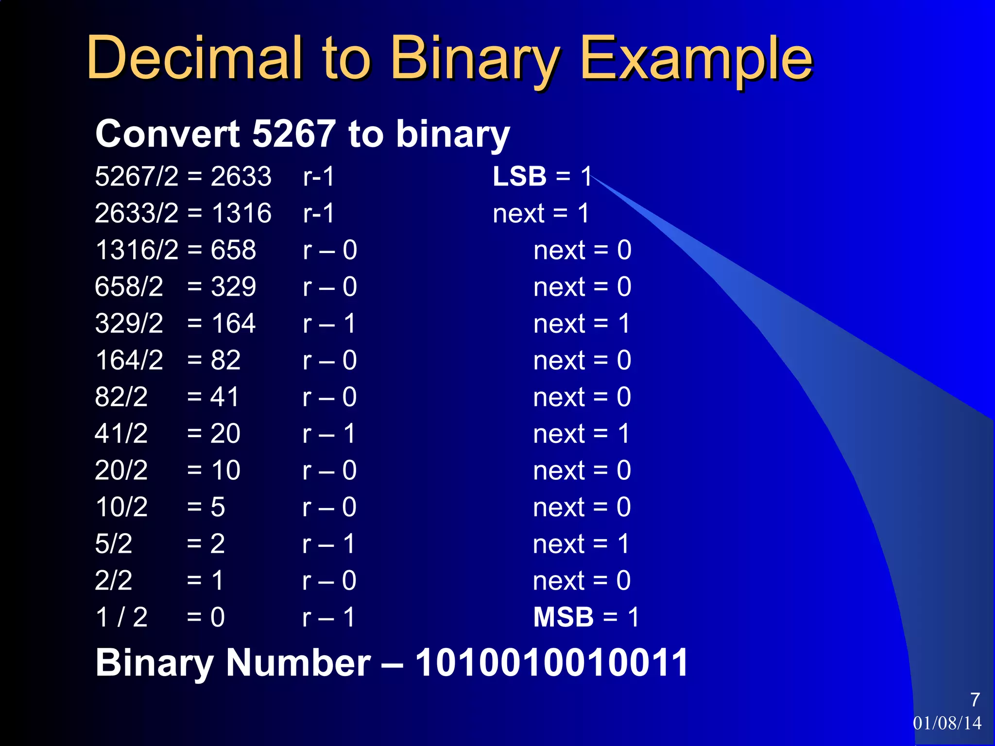 Binary numbers | PPT