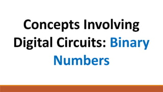 BINARY NUMBERS IN ELECTRONICS AND ROBOTICS.pptx