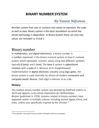 Binary number system | DOCX