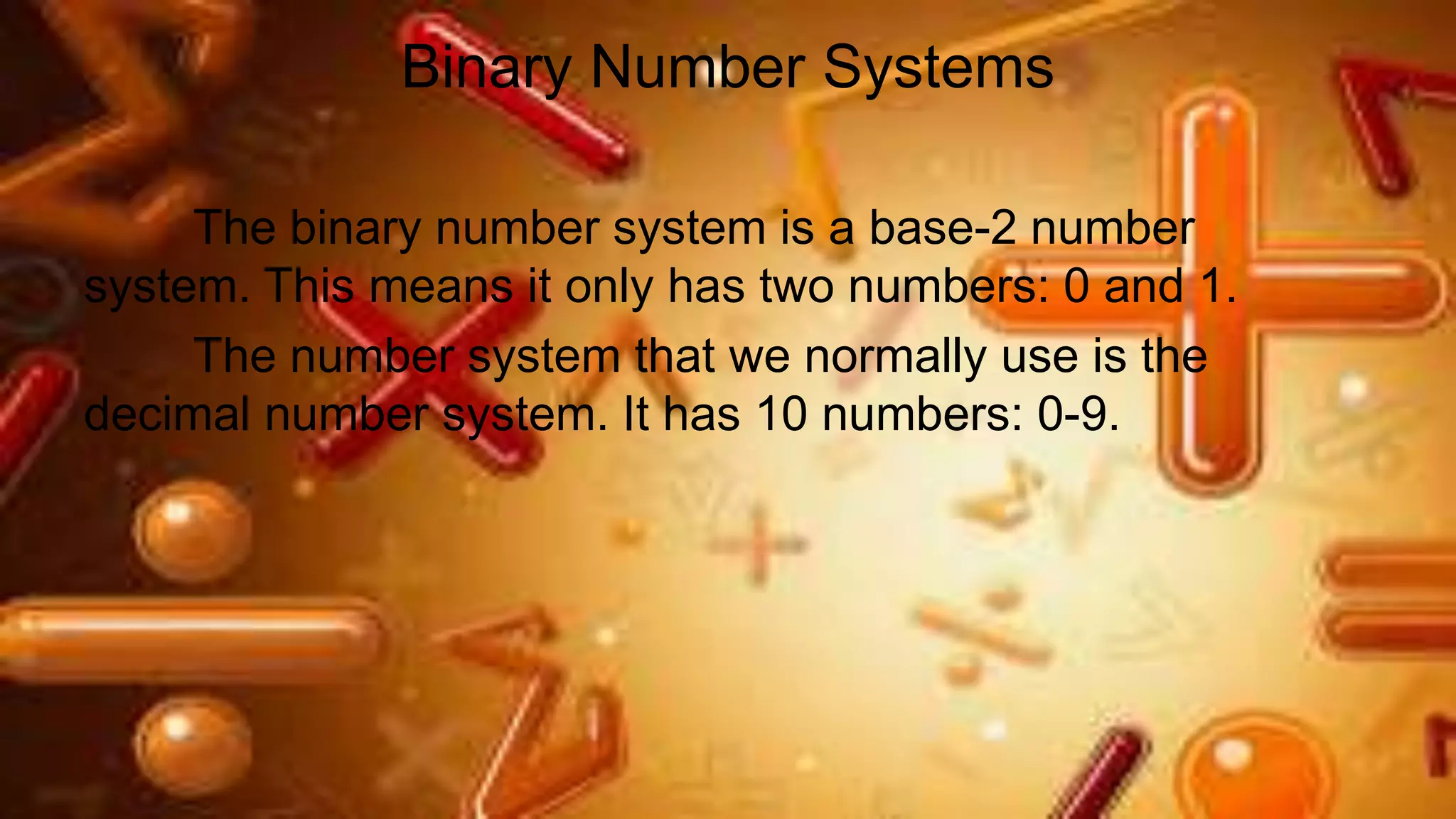 Binary Number System Part 1 Ppt 7279