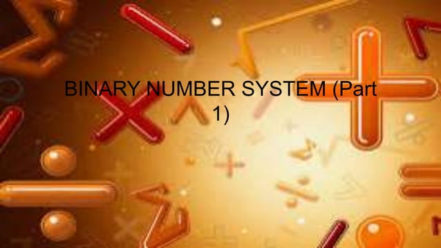 Binary Number System Part 1 Ppt 7516