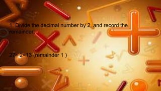 Binary number system (part 1) | PPTX