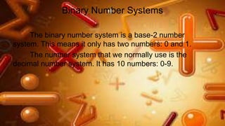 Binary number system (part 1) | PPTX