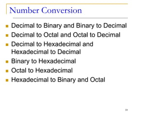 Binary ,octa,hexa conversion | PPTX