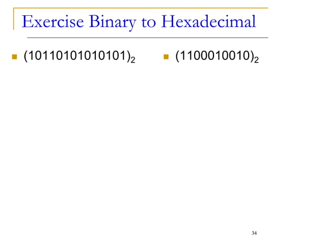 Binary ,octa,hexa conversion | PPT