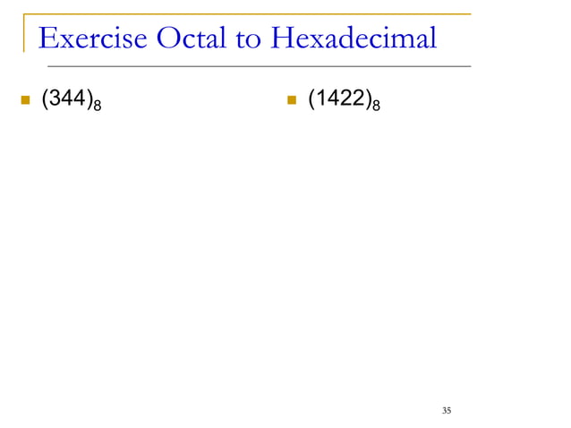 Binary ,octa,hexa conversion | PPT