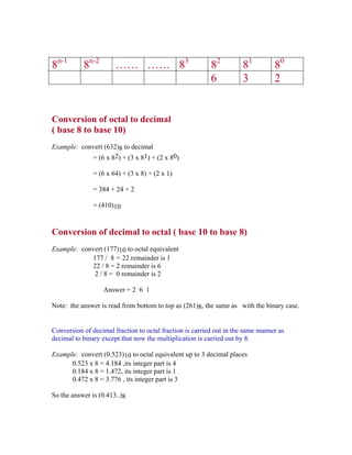 Binary octal | PDF