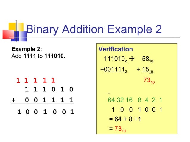 Binary operations