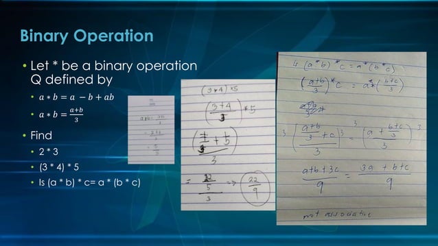 Binary Operations and elementary examples | PDF