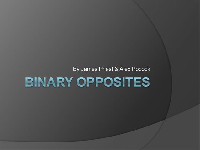 Binary opposites | PPTX