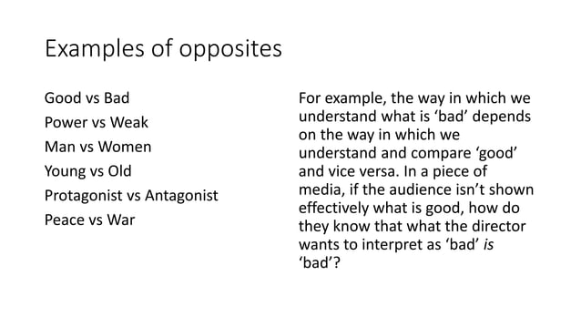 Binary Opposites | PPT