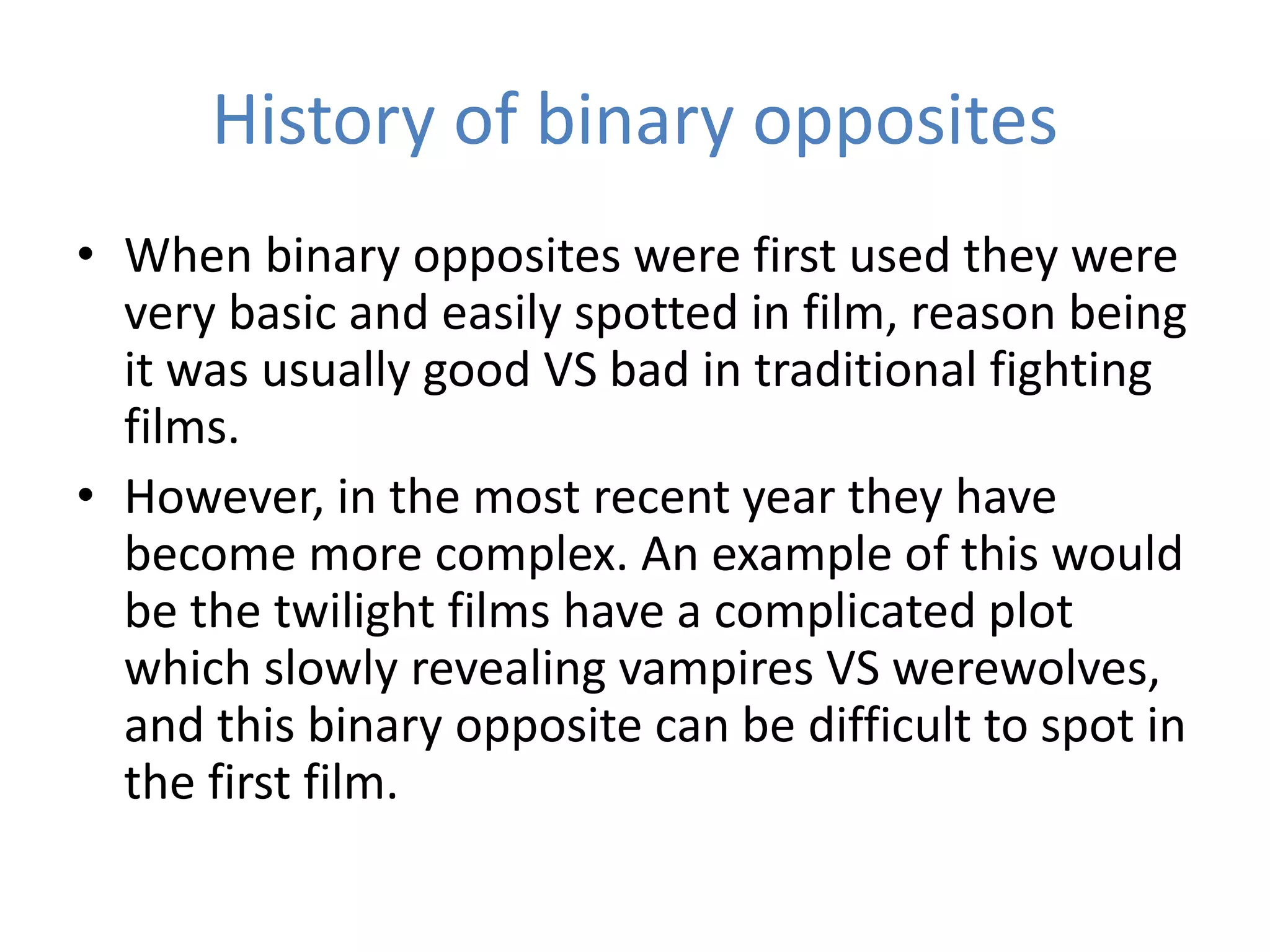 Binary opposition | PPTX