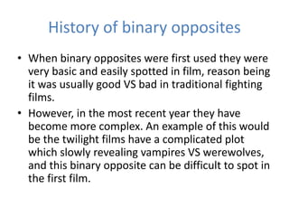 Binary opposition | PPTX