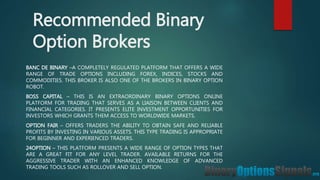 Binary Option beginner | PPT