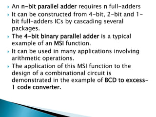 Binary parallel adder | PPTX
