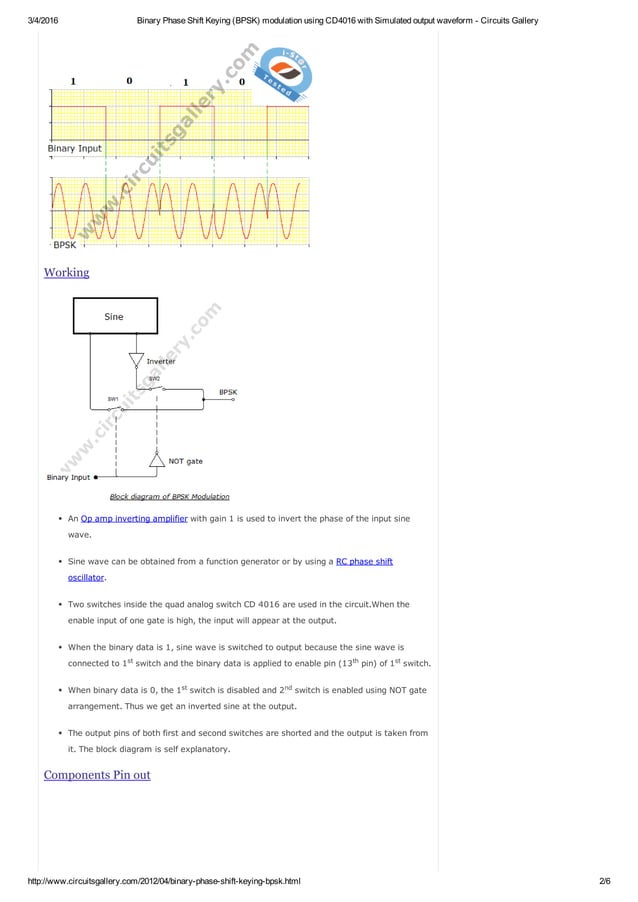 Binary phase shift keying (bpsk) | PDF | Digital Audio | Computer Software and Applications