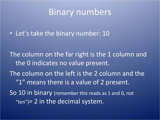 Binary ppt tr | PPT | Technology & Computing