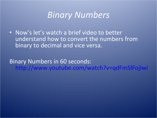 Binary ppt tr | PPT | Technology & Computing