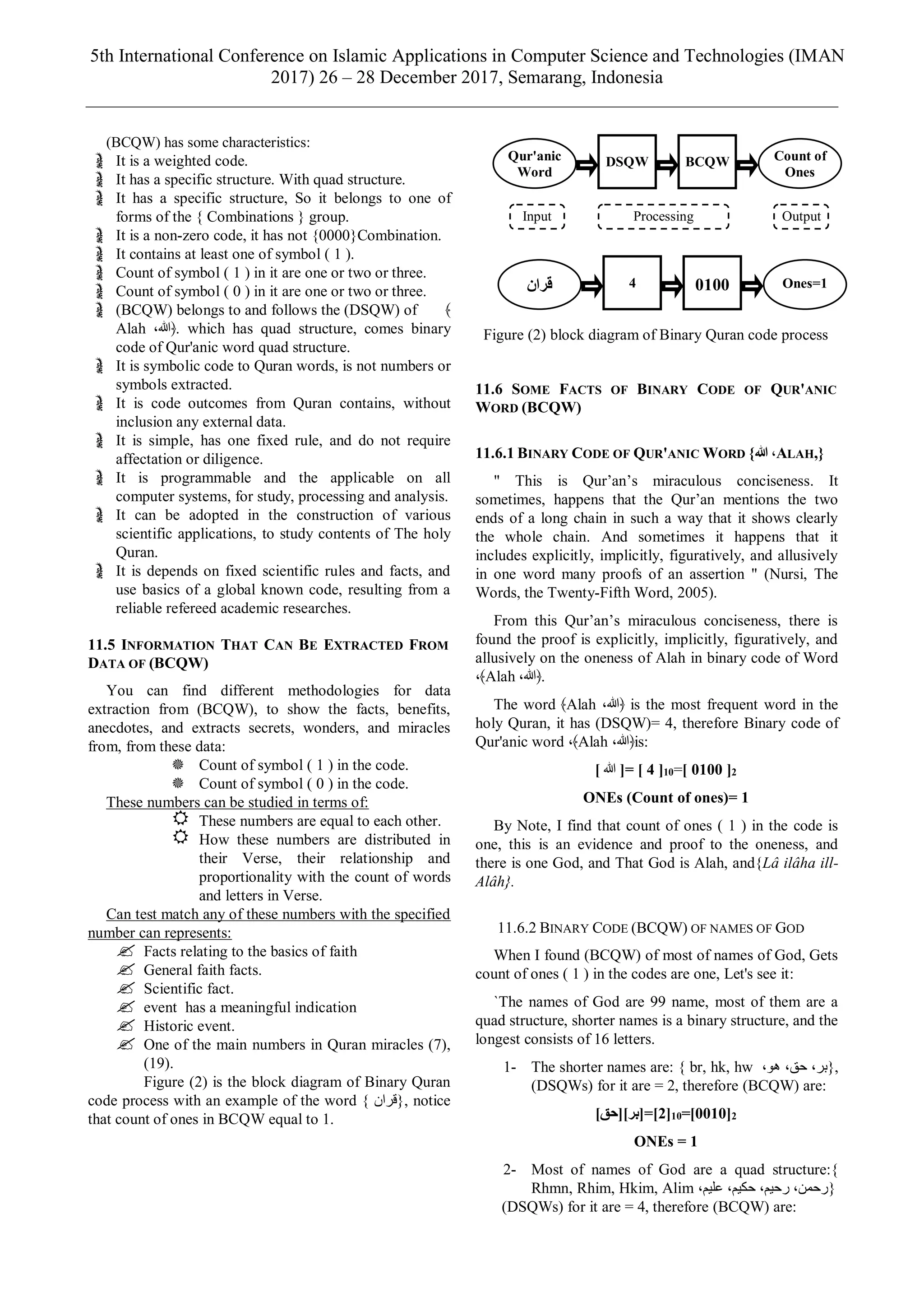 Binary Quran code Dr. Khaled Bakro | PDF