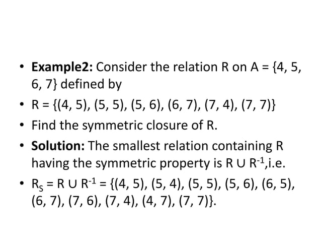 Binary Relation-1 ssssssssssssssssssssssss | PPT