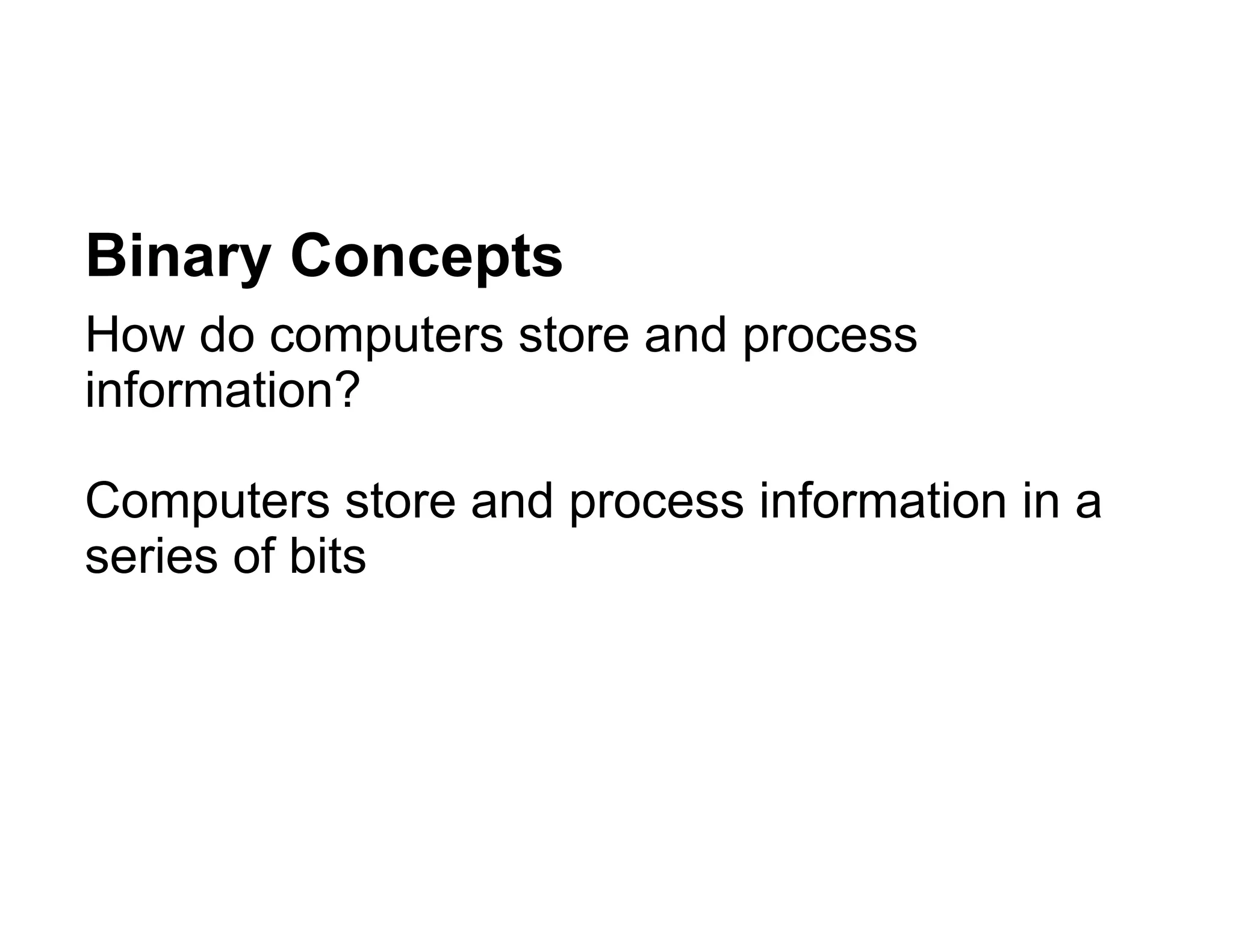 Binary Concepts Review | PPT