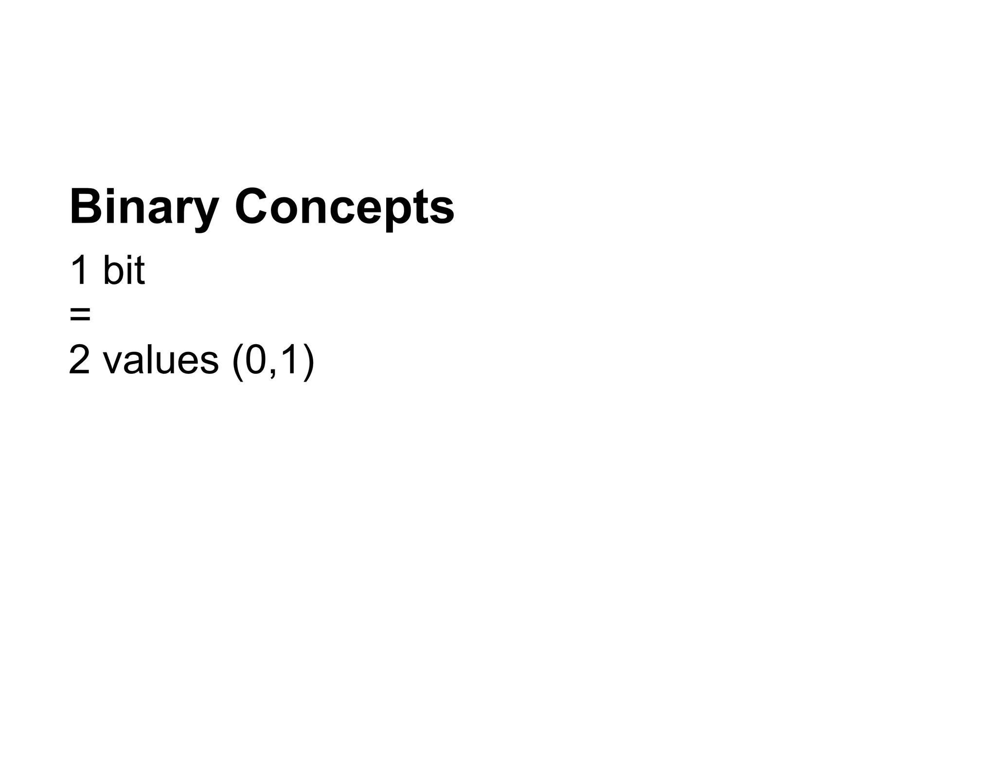 Binary Concepts Review | PPT