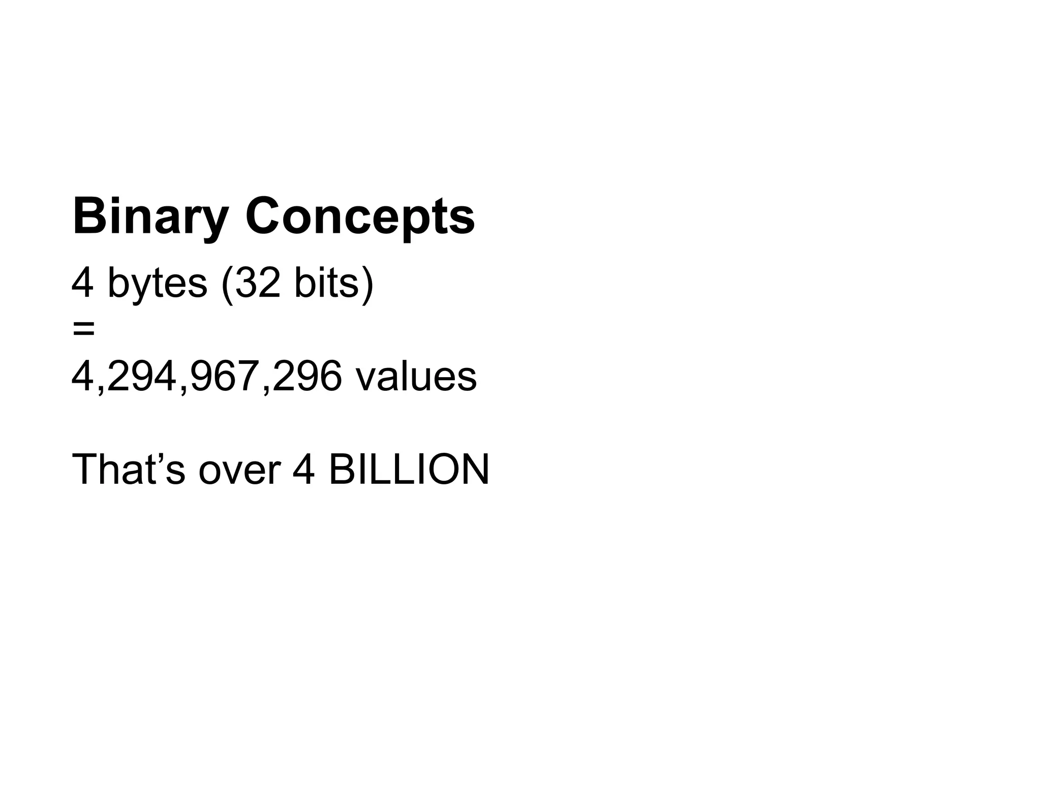 Binary Concepts Review | PPT
