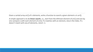 Binary search | PPTX