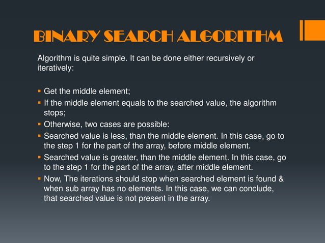 Binary Search - Design & Analysis of Algorithms | PDF | Programming Languages | Computing