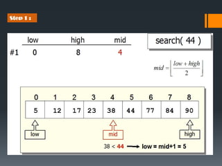 Binary Search - Design & Analysis of Algorithms | PPT