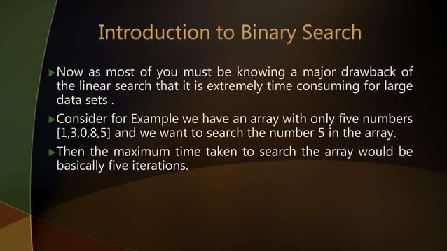 Binary search | PPT