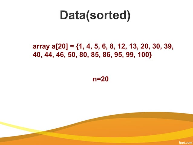 Binary search | PPT