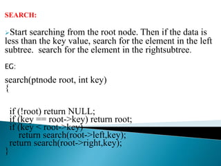 Binary search tree | PPTX