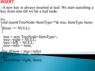 Binary search tree | PPTX