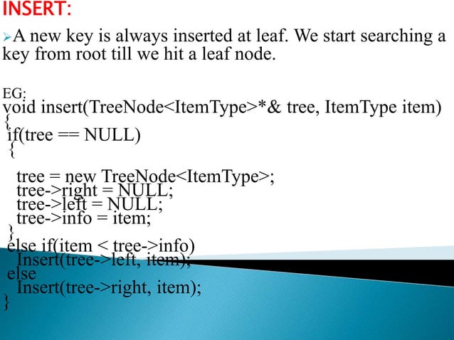 Binary search tree | PPTX