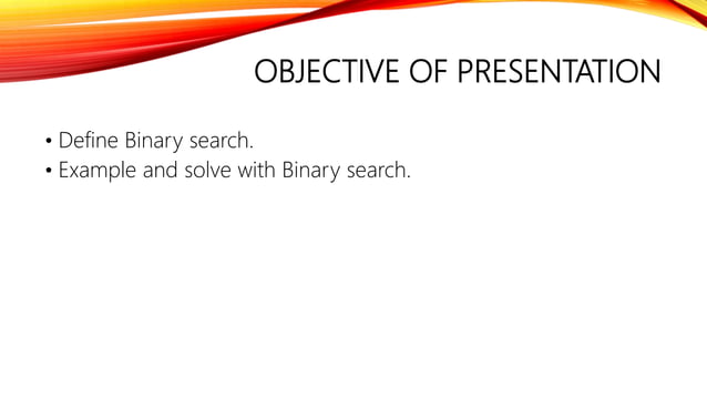 Binary search in data structure | PPTX | Search | Internet