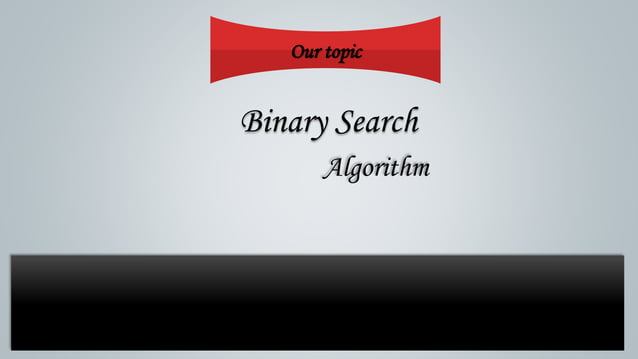 Binary search | PPT