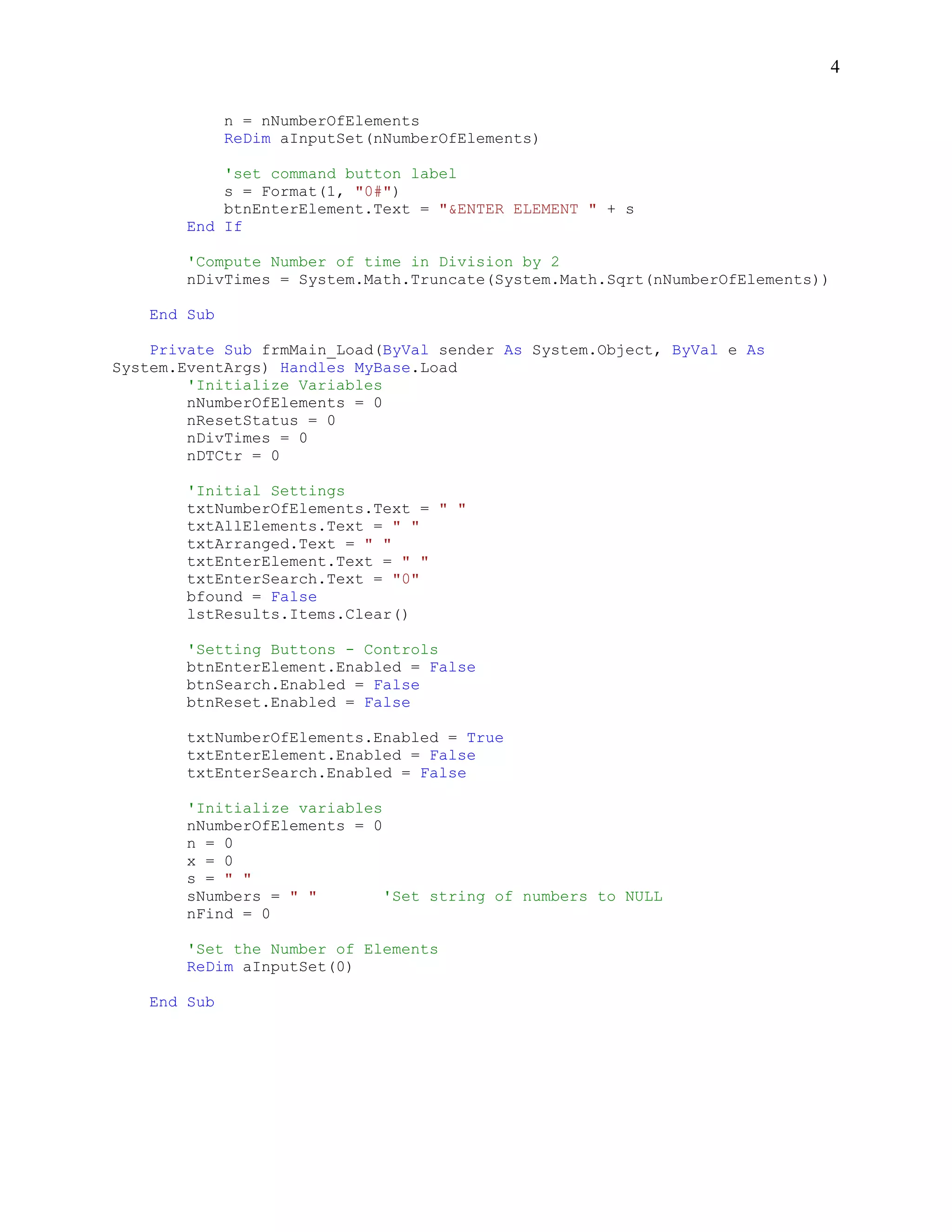 Binary Search Program in Visual Basic 2008 | PDF