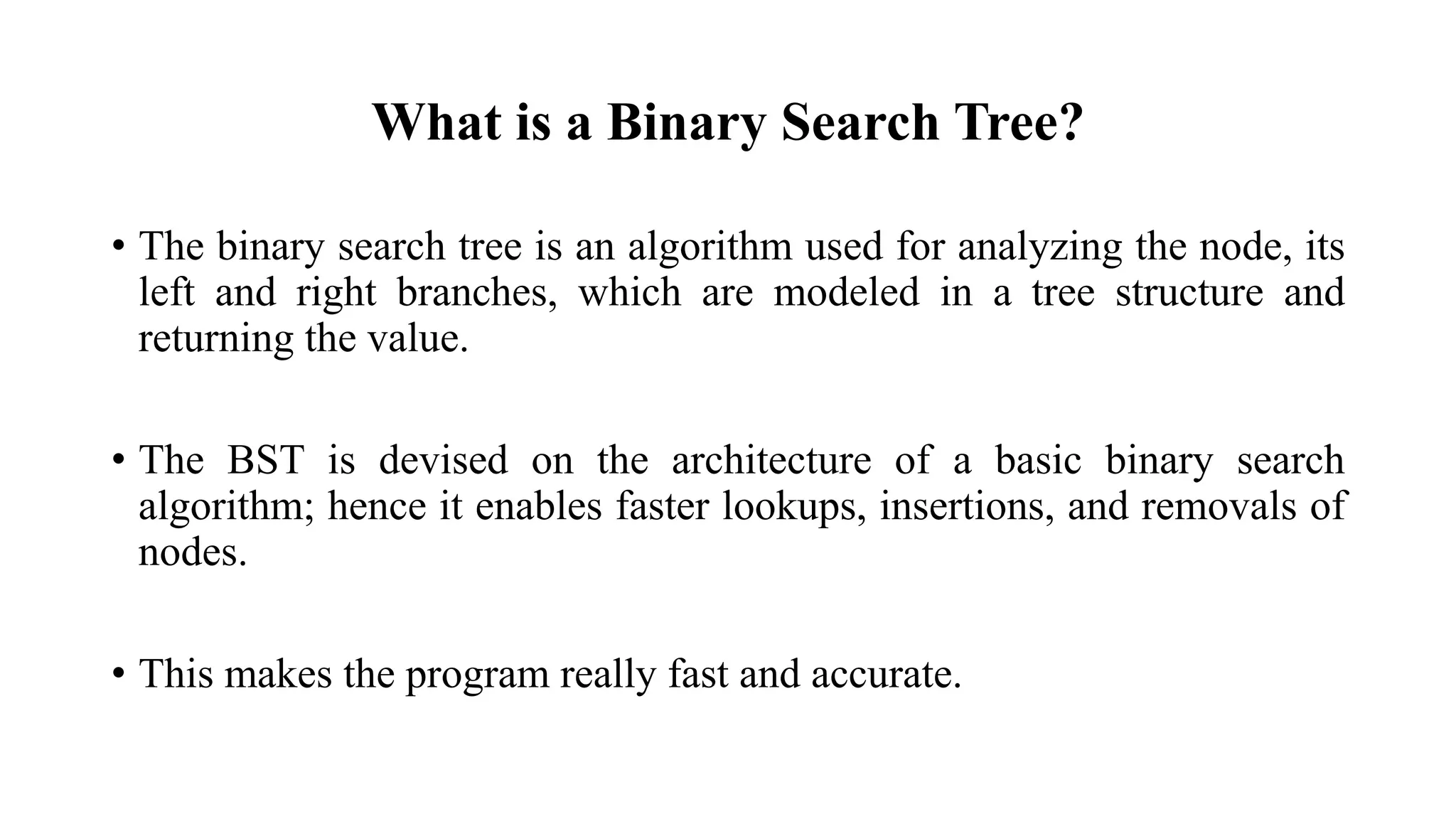 Binary Search Tree for design and analysis | PPTX