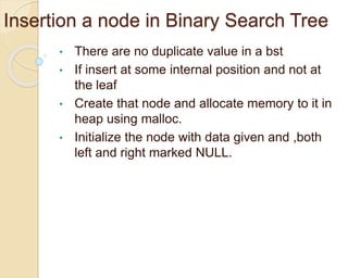 Binary Search Tree.pptxA binary search i | PPTX | Programming Languages | Computing