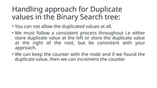 lecture on introduction to Binary Search Tree | PPT