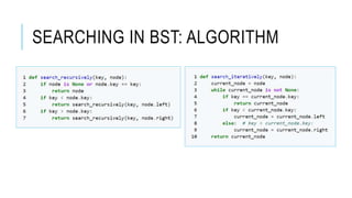 Binary Search Tree (BST) - Algoritma dan Struktur Data | PPTX