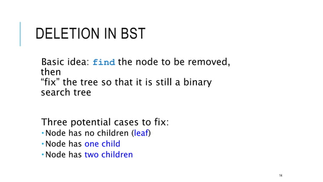 Binary Search Tree (BST) - Algoritma dan Struktur Data | PPT Binary Search Tree (BST) - Algoritma dan Struktur Data | PPT