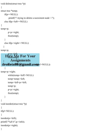 BINARY SEARCH TREE OPERATIONS #includestdio.h#includestdlib.pdf